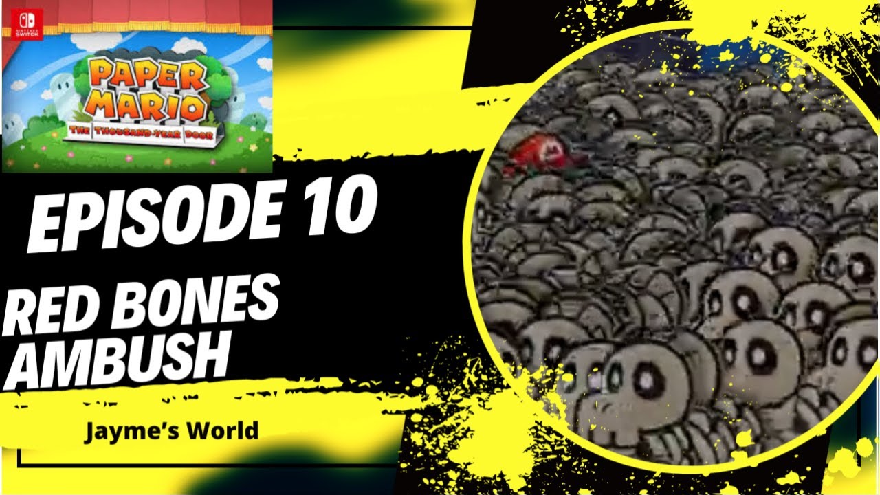 Paper Mario struggles and Prevails over Dull Bones Ambush - YouTube