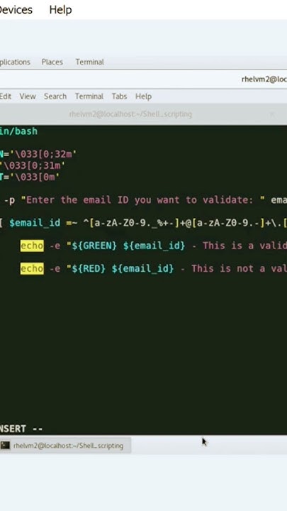 Shell Script | Email ID Validation 1 shot | #automation | #devops | # ...