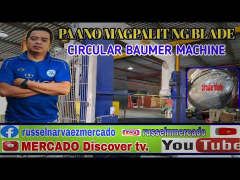 How to Change the blade of Circular Machine Baumer. - YouTube