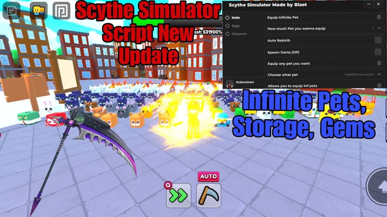 Scythe Simulator New Update OP Works on Every Executor - YouTube