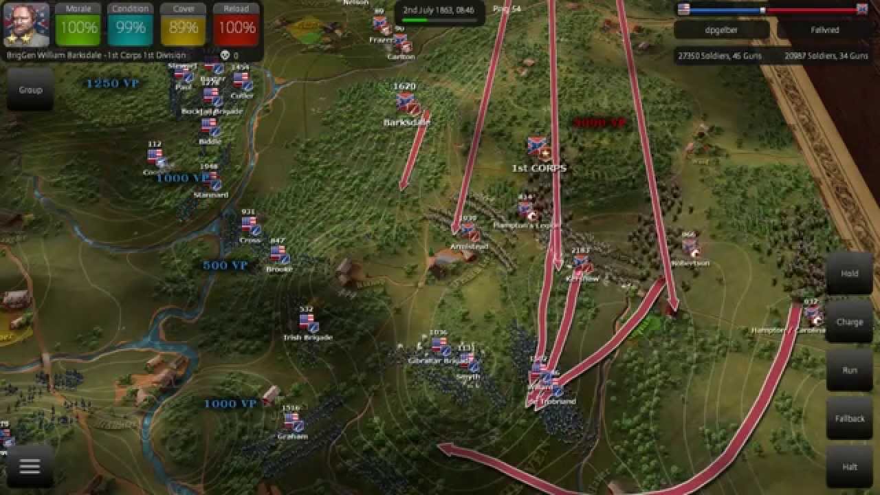 Ultimate General: Gettysburg - Conquering the map - YouTube