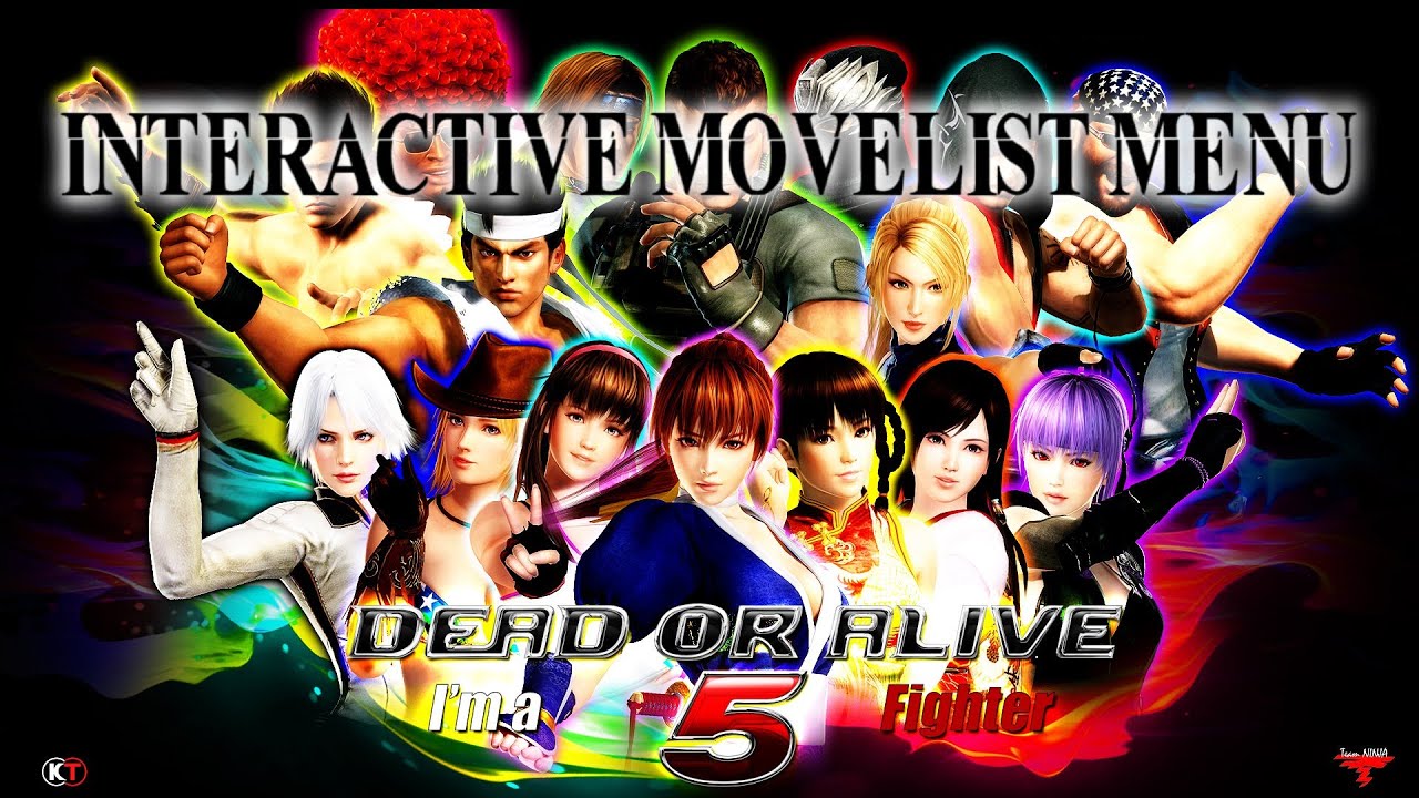 Dead Or Alive 5 Command Training - Movelists - YouTube