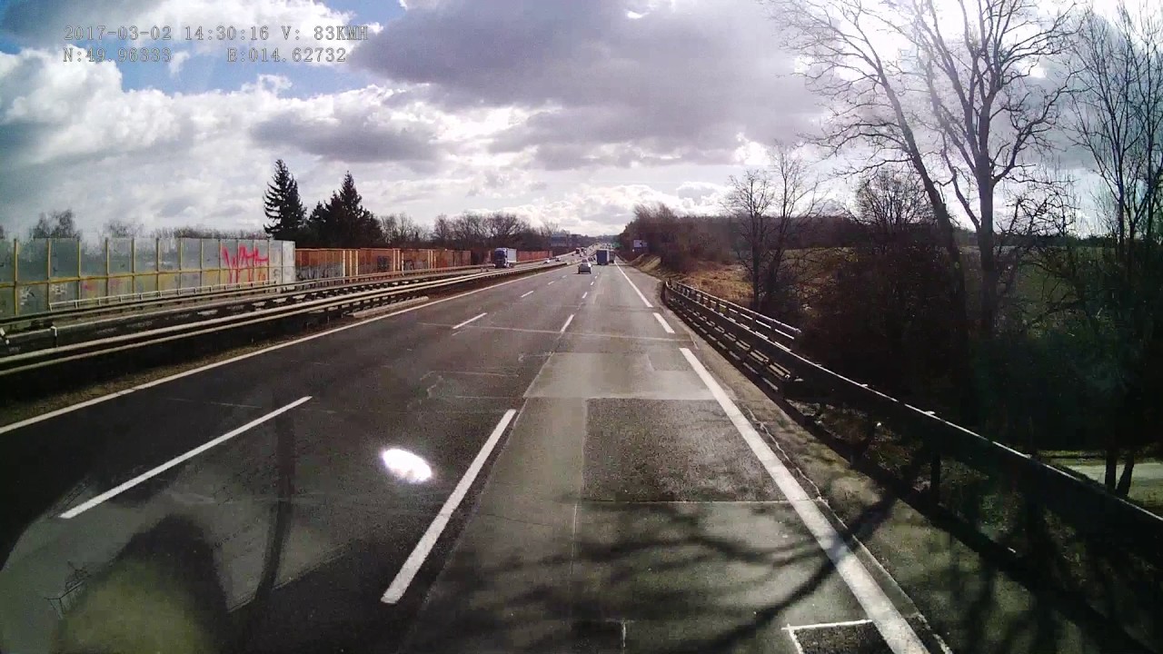 Czech Republic. Motorway D1, Prague-Kačerov — Jihlava, 2017, 1x - YouTube
