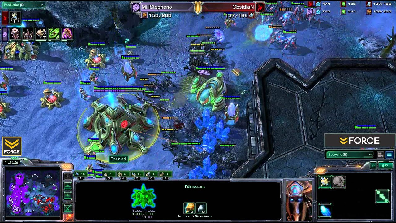 StarCraft 2 - Stephano [Z] vs ObsidiaN [P] G2 (Commentary) - YouTube