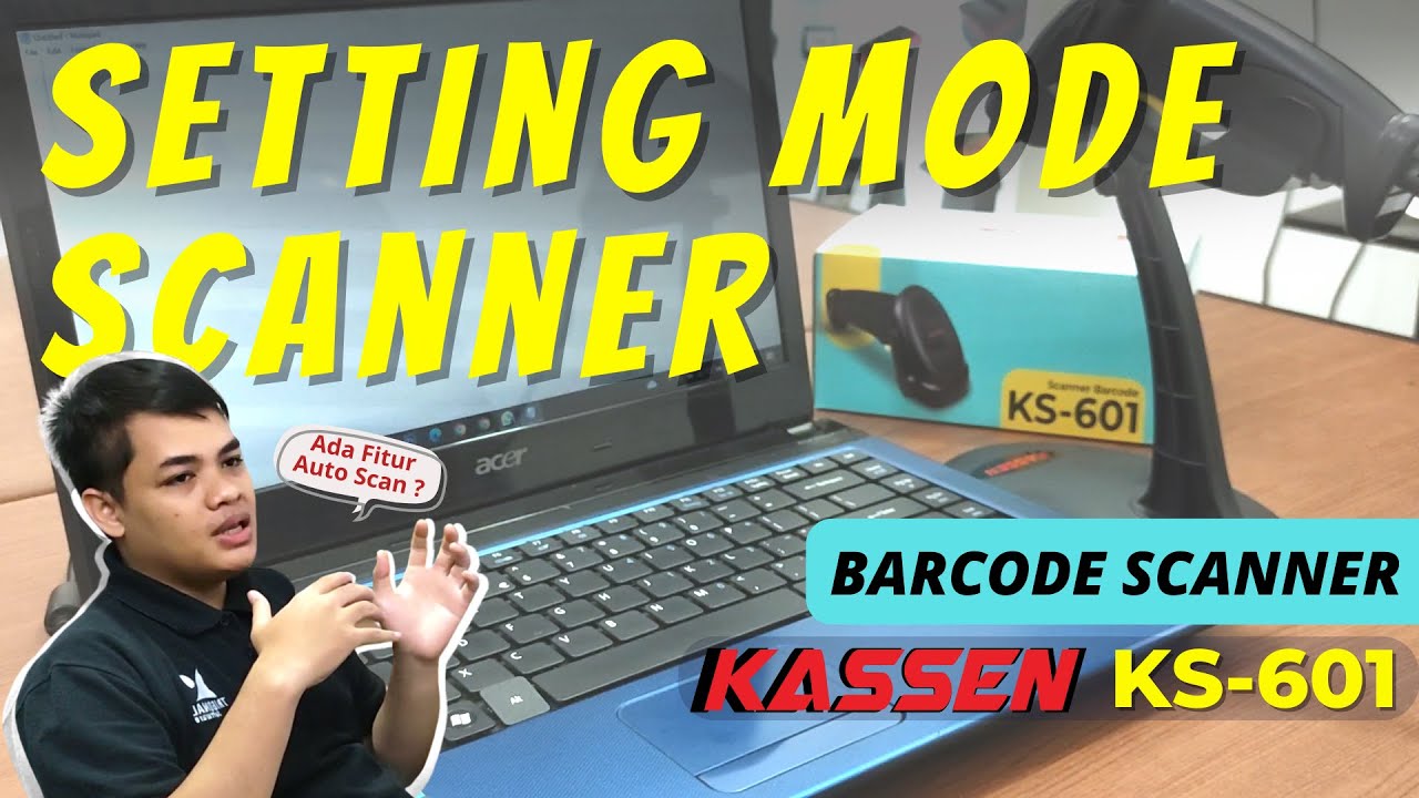 CARA SETTING MODE BARCODE SCANNER KASSEN KS 601 #scannerbarcode #kassen ...