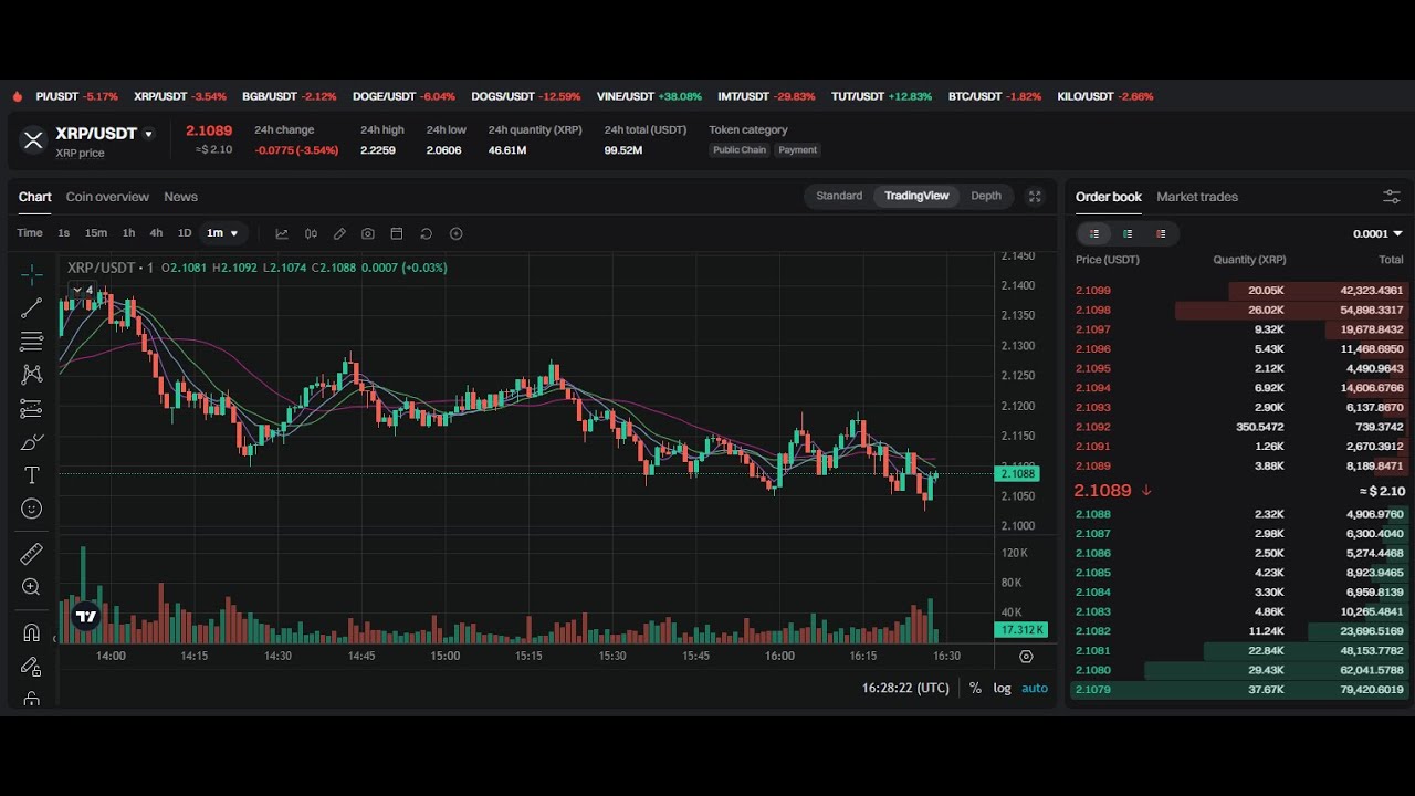 XRP Live XRPUSDT Liquidation Heatmap | TradingDifferent Live ...