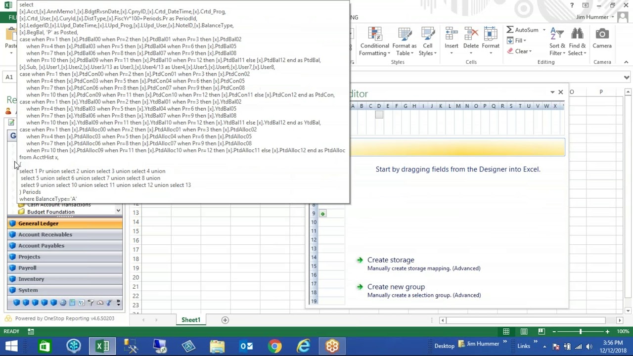 Dynamics SL Unposted GL Transaction Drilldown in BI360 - YouTube