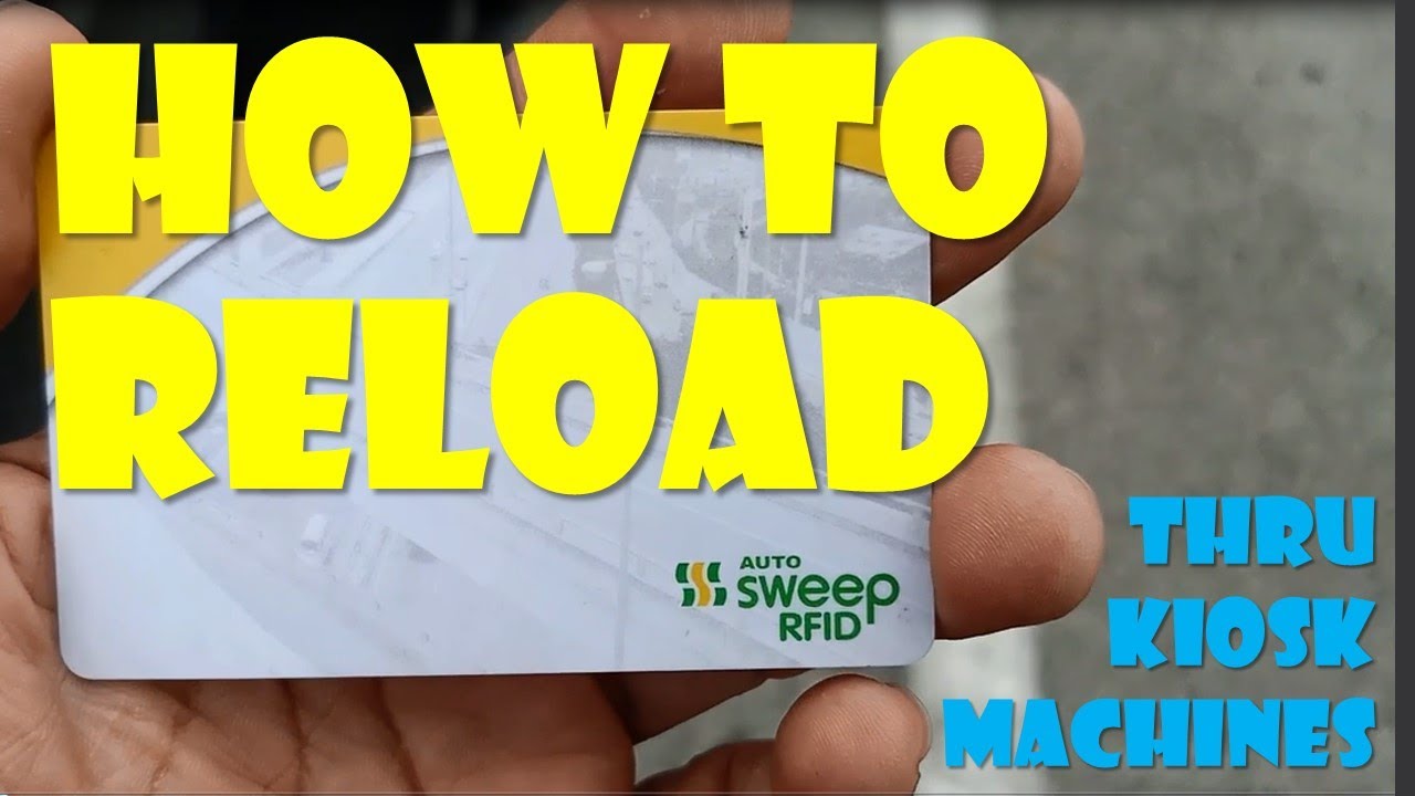 How to Reload Auto Sweep RFID Using Kiosk Machines - YouTube