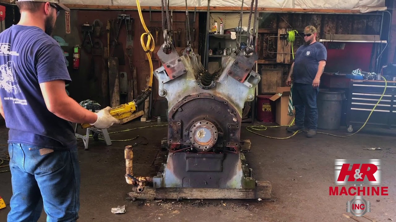 H&R Machine Inc. Industrial Engine In-Shop Overhaul - YouTube