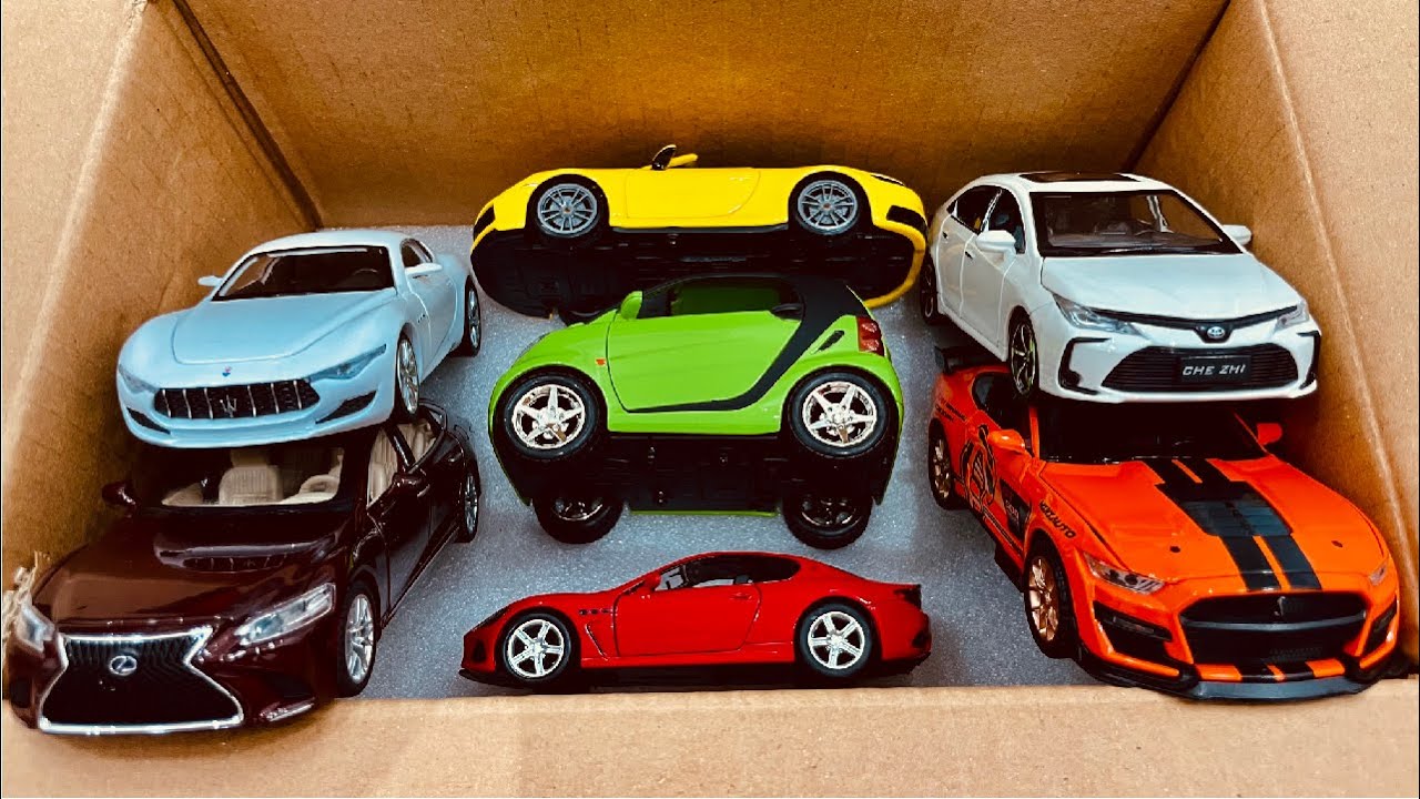 Bigger Size Toy Cars Shown in Hands and Sliding Down on The Slope - YouTube