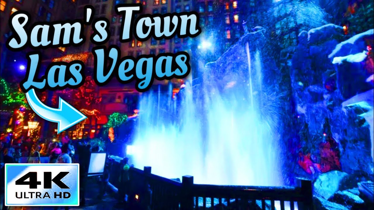 Christmas Mystic Falls At Sam's Town Las Vegas (4k) - YouTube