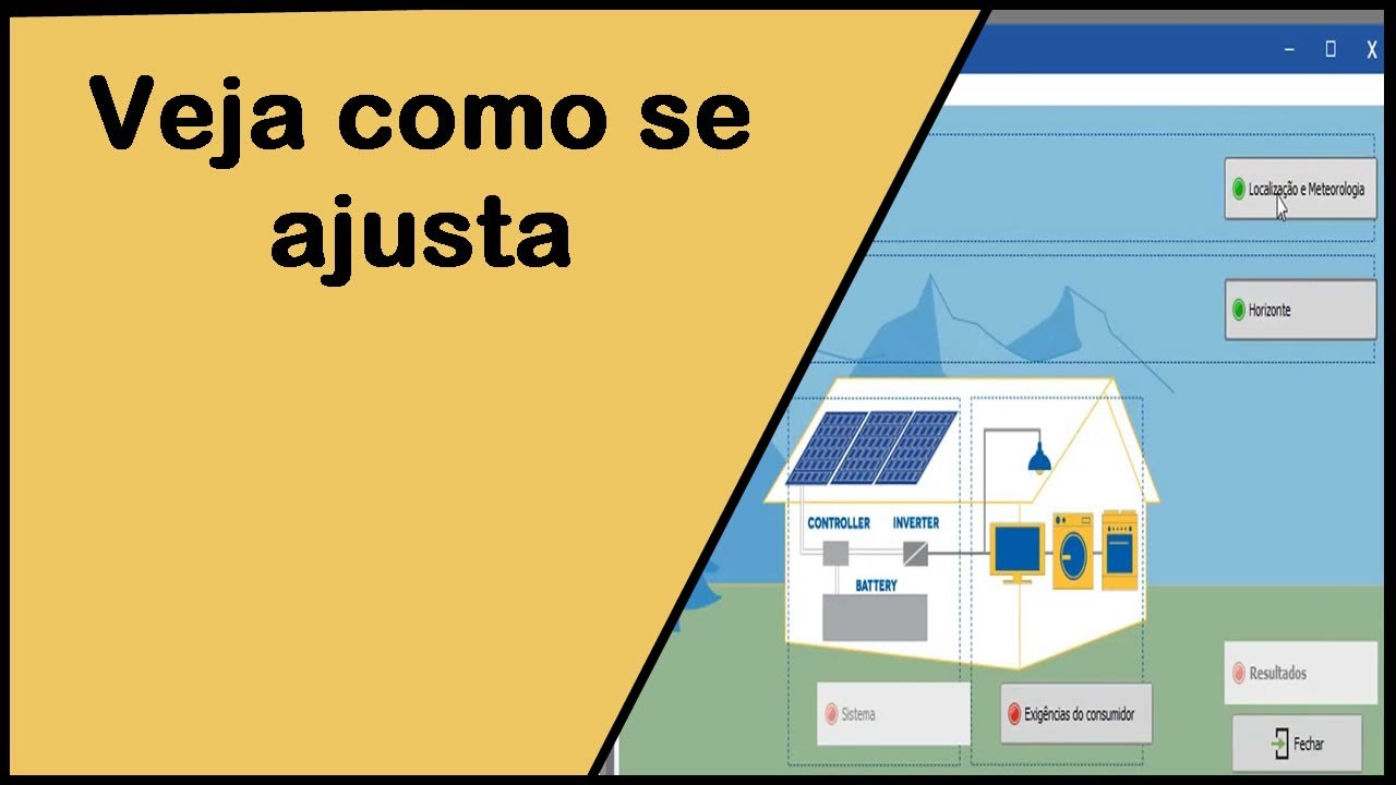 Ajustamento Off Grid com software PVsyst,Painéis e Baterias - YouTube