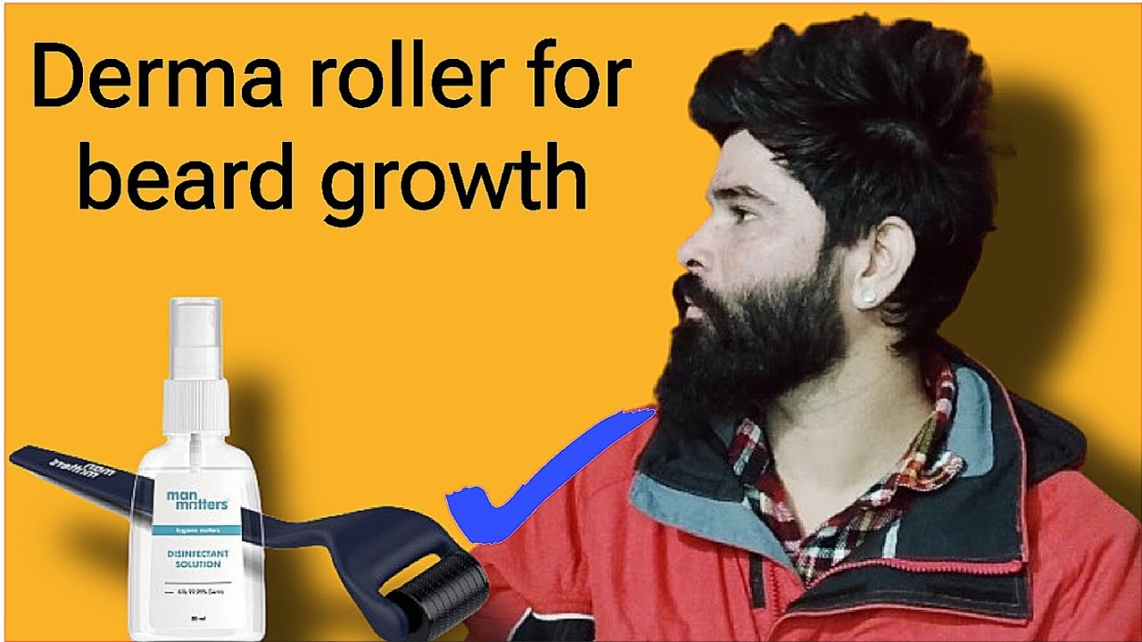 how to grow a beard faster | how to use derma roller for beard ! - YouTube