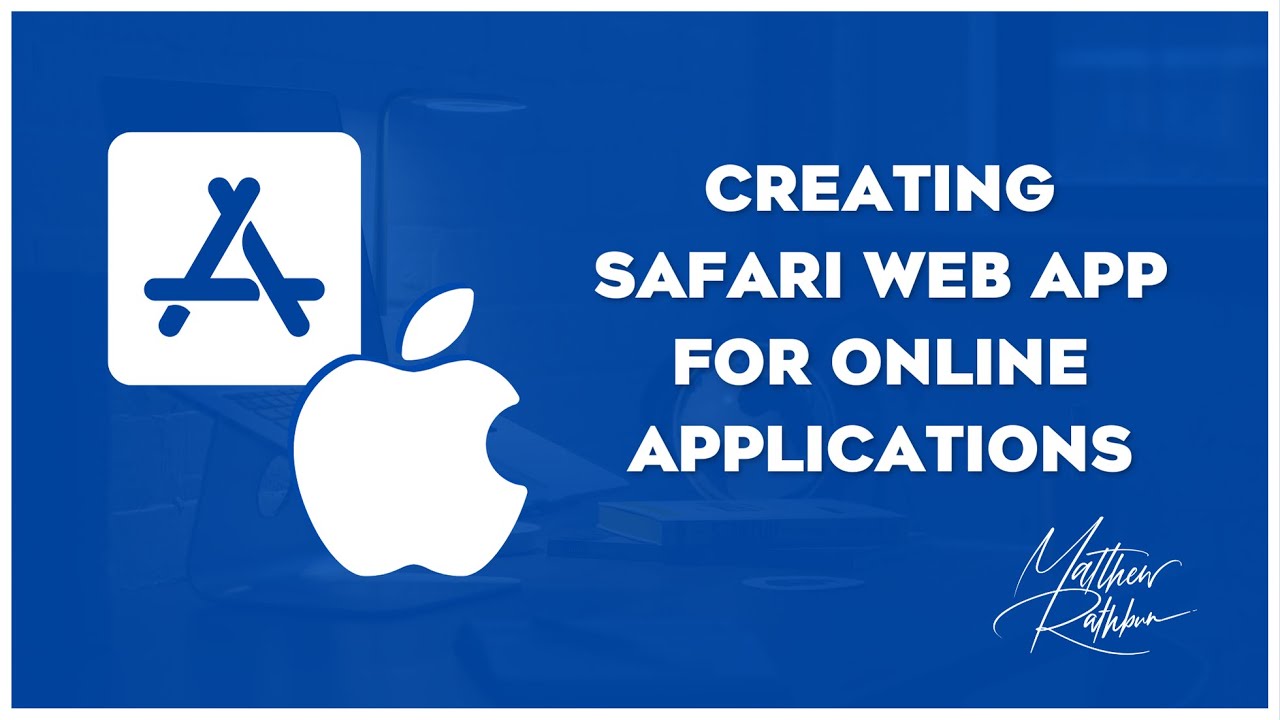 Creating a Safari Web App on Sonoma Mac Desktop - YouTube