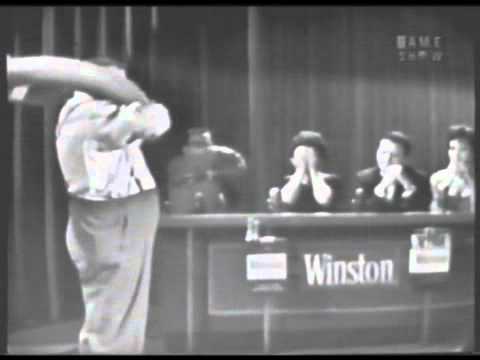 Jack Moseley blows up an inner tube (I've Got a Secret 1/14/59) - YouTube