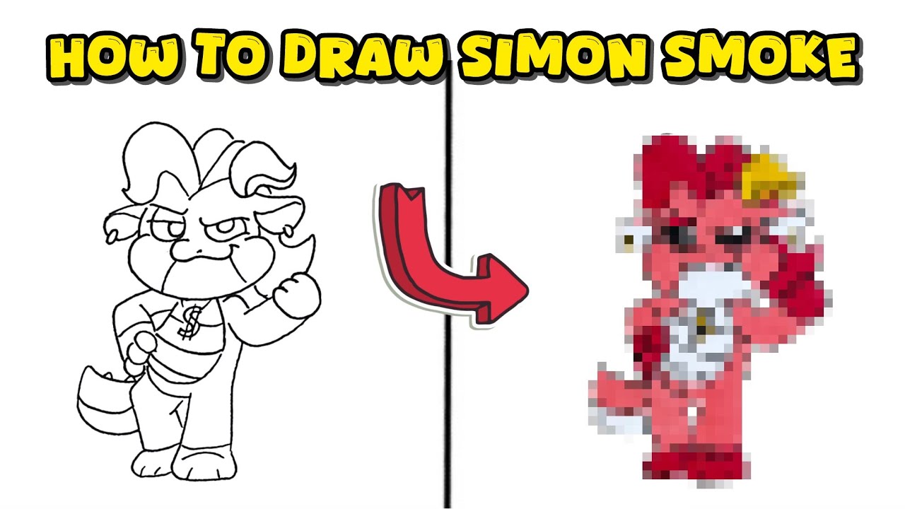 How to Draw Simon Smoke from Poppy Playtime – Nightmare Critter Art ...