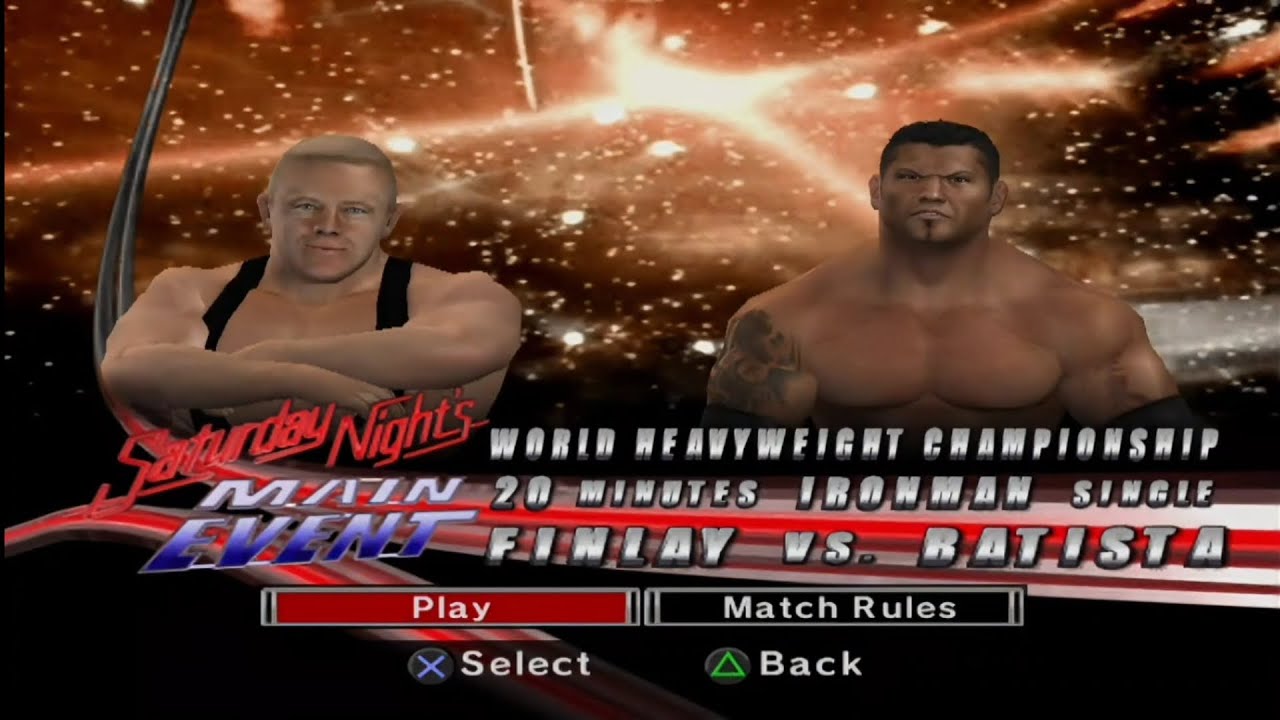 WWE SmackDown vs. Raw 2007 - Finlay vs Batista | World Heavyweight ...