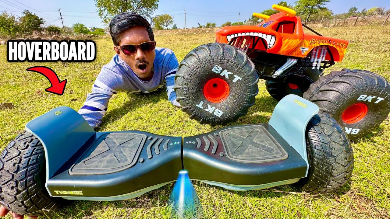 Fastest Electric Hoverboard Vs RC Monster jam Eltoro Car Unboxing ...