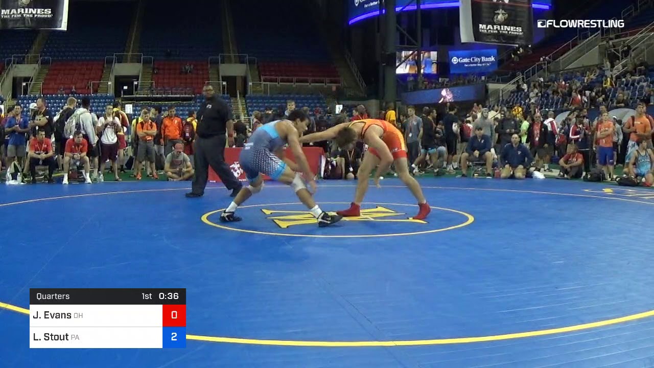 182 Lbs Quarters Jake Evans Ohio Vs Luke Stout Pennsylvania - YouTube