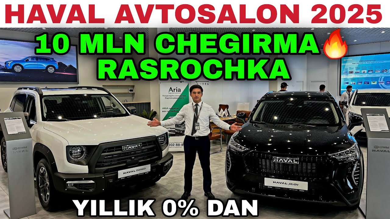 XUSH XABAR O'ZINI PULINI BO'LIB TO'LASHGA! 4 YILGACHA YILLIK 0%. HAVAL ...