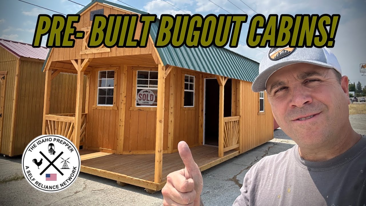 Checking Out Pre Built Sheds as Potential Off-grid Bugout Cabins! #shtf ...
