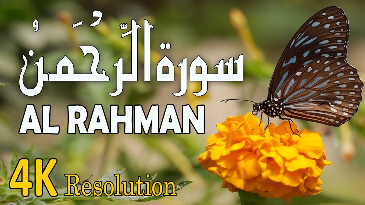 Surah Rahman With Lyrics | Surah Al Rahman HD video | Surah Rehman ...