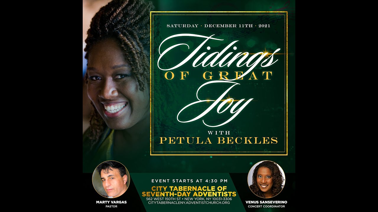 Tidings of Great Joy with Petula Beckles - YouTube