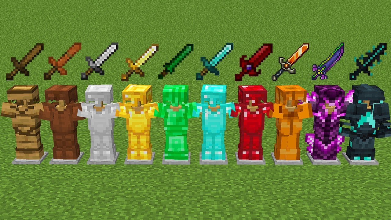 armor protection damage test in Minecraft which is better? - YouTube