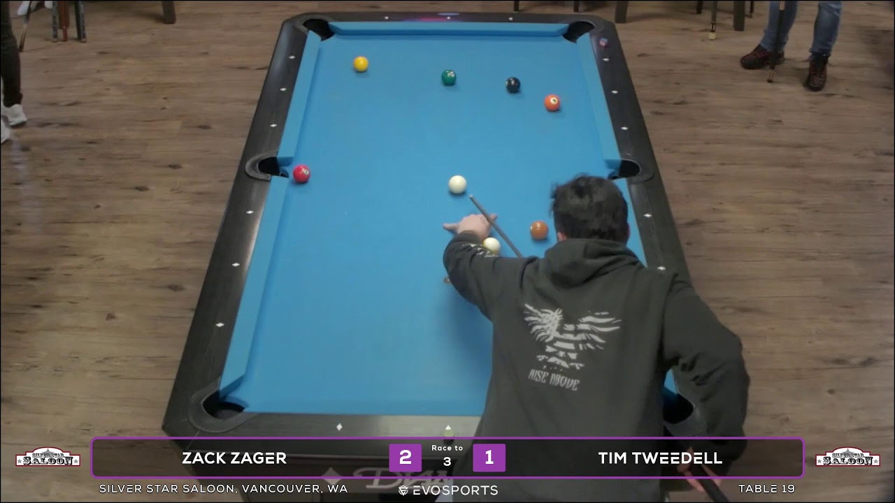 ZACK ZAGER vs TIM TWEEDELL - SILVER STAR SALOON - TABLE 19 | EvoSports ...