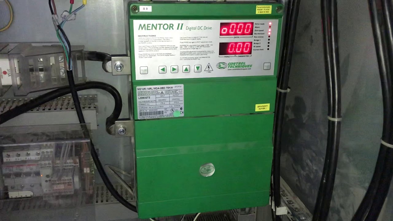 Sửa DC DRIVER Control Techniques Mentor II 75KW Model: M210RGB14 Serial: 4002 Lỗi đứt cầu chì ...