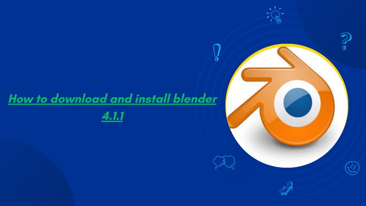 How to download and install blender 4.1.1|| 3d animation || chand ...