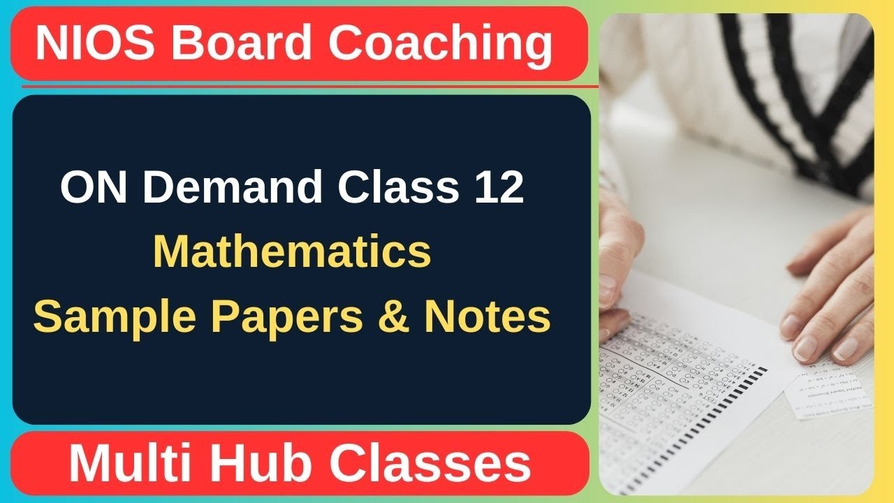 nios maths class 12 on demand,nios maths class 12 important questions ...