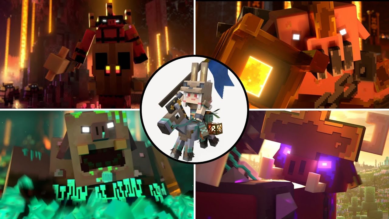 minecraft legends-ALL BOSSES & Endings (4K 60FPS) - YouTube
