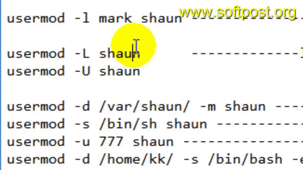 usermod command examples in Ubuntu - YouTube