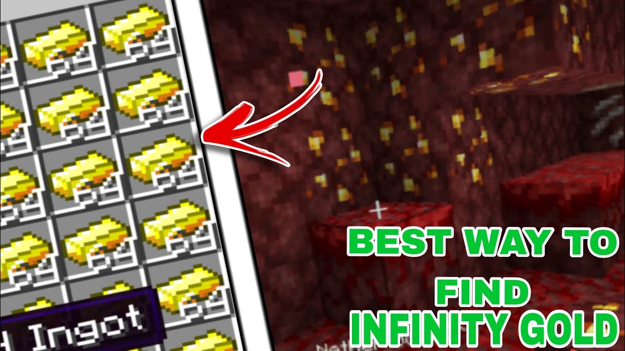 BEST WAY TO FIND INFINITY GOLD IN MINECRAFT - YouTube
