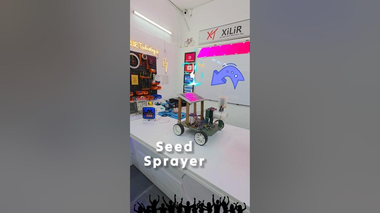 😲 Seed Sprayer Robot using Arduino | Best Science Project Award Winning ...