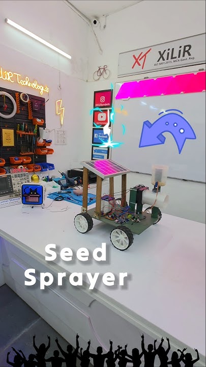😲 Seed Sprayer Robot Using Arduino | Best Science Project Award Winning 