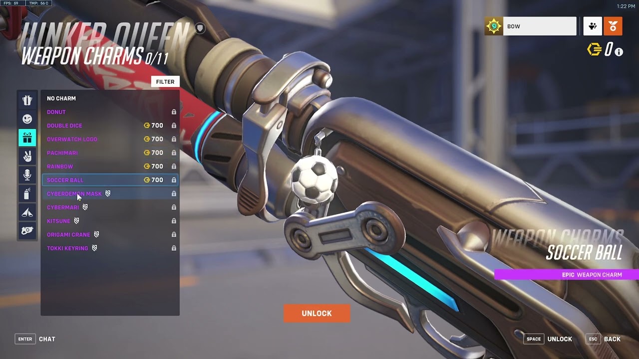 Every JUNKER QUEEN Weapon Charm (OVERWATCH 2) - YouTube