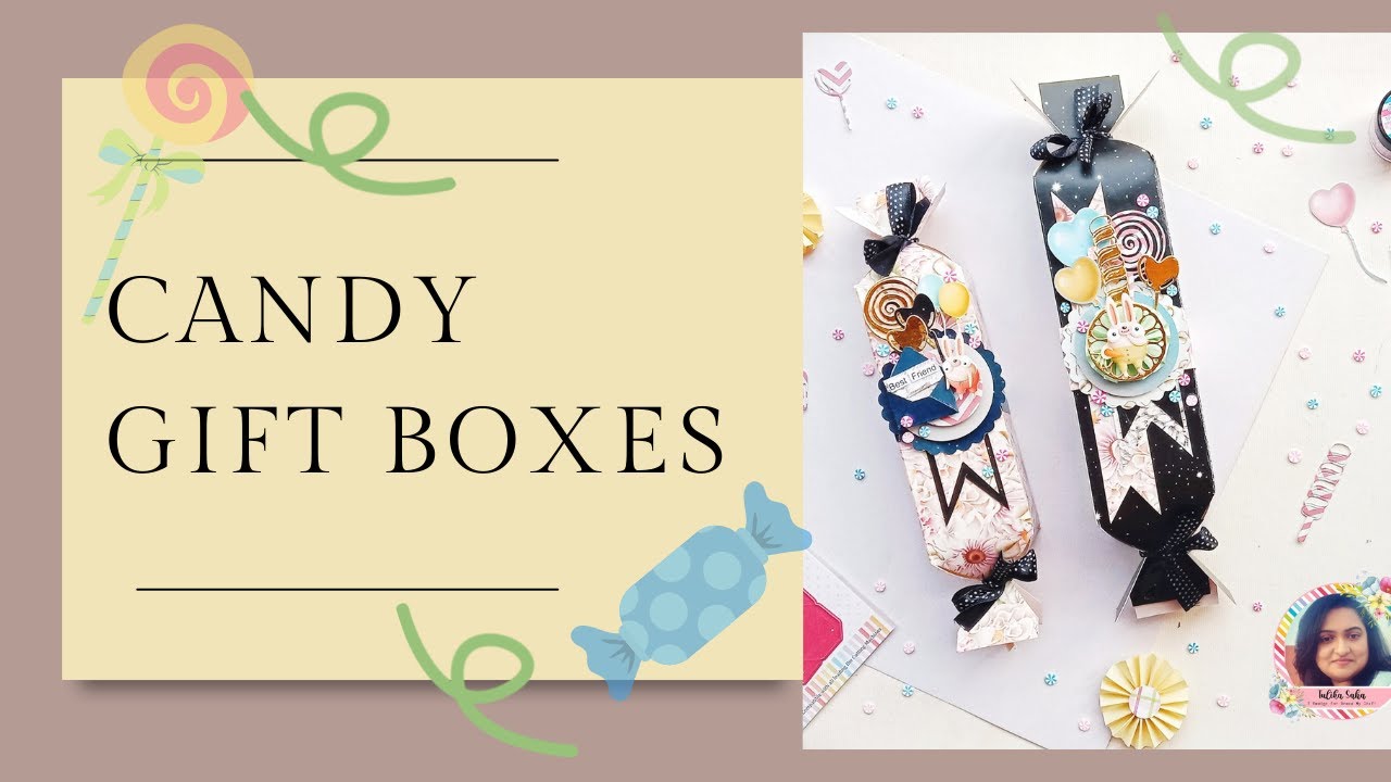 Candy Gift Boxes | Gift Wrapping Box Making - YouTube