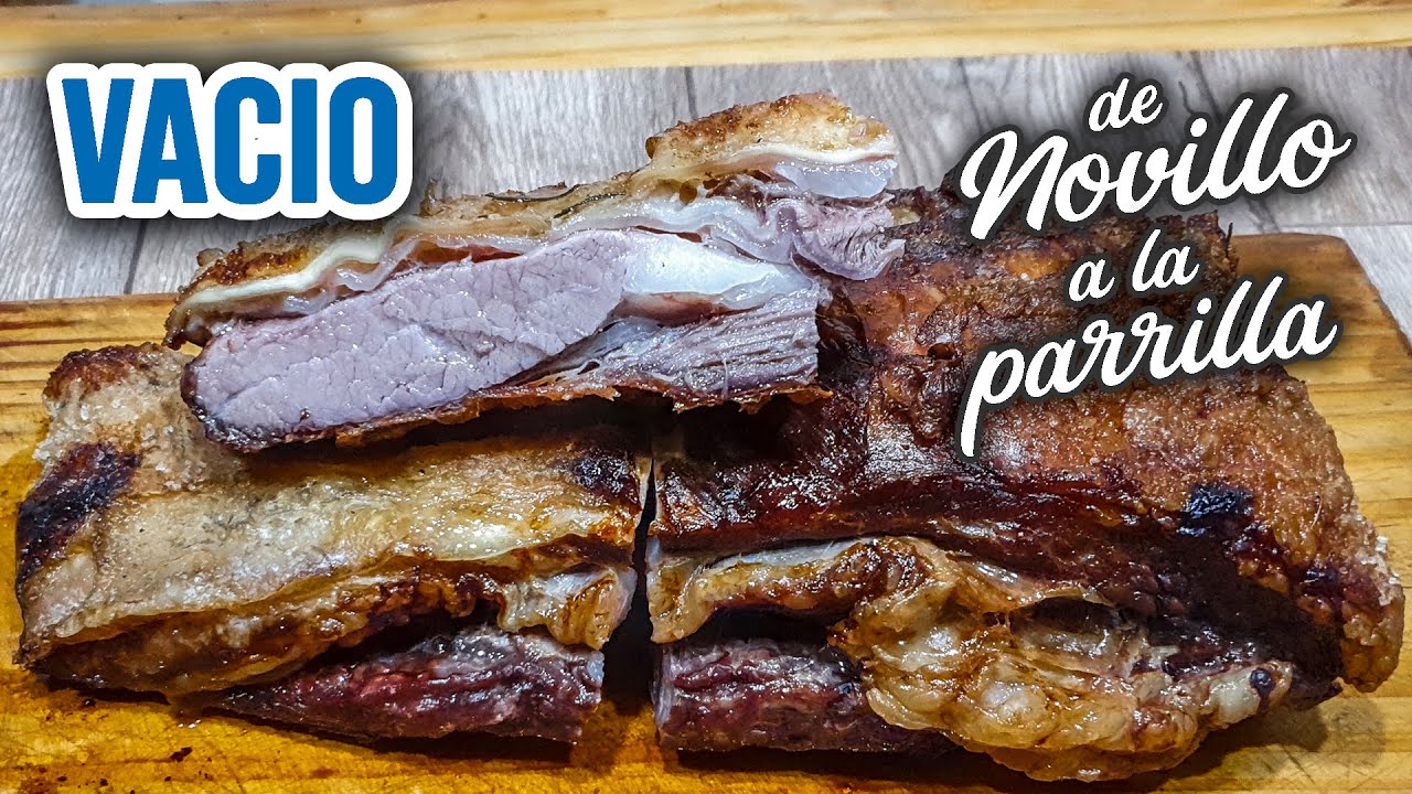Vacío de novillo a la parrilla, jugoso y crocante con un sabor ...