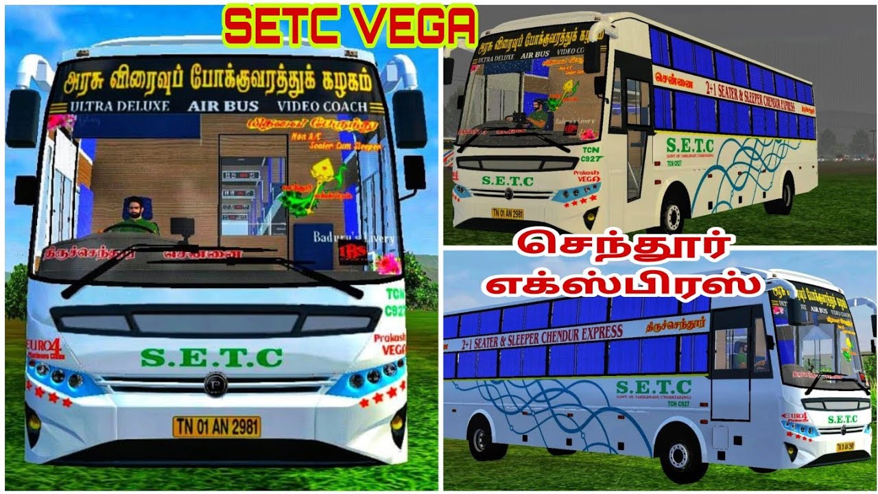 TN SETC MOD/SETC VEGA SLEEPER SEATER / 4K HD SETC NEW HD LIVERY ...