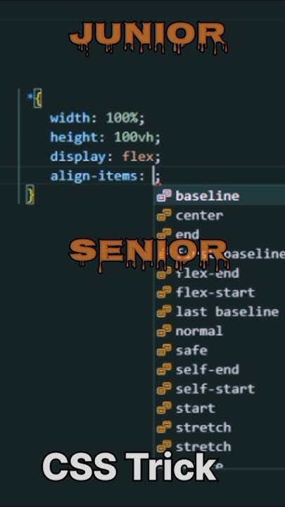 CSS Trick Junior vs Senior developer😱🫡#coding #css #html5 - YouTube