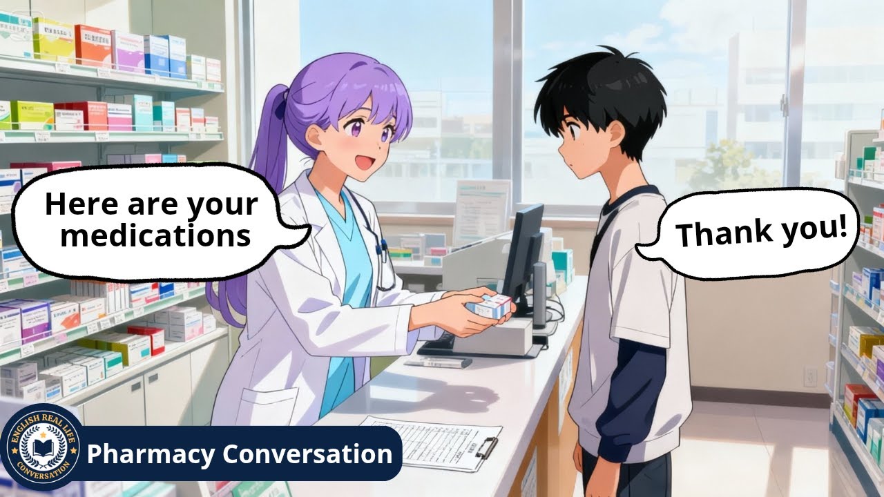 Very Easy English for the Pharmacy 👨‍⚕️ Slow English And Vocabulary (A1 ...