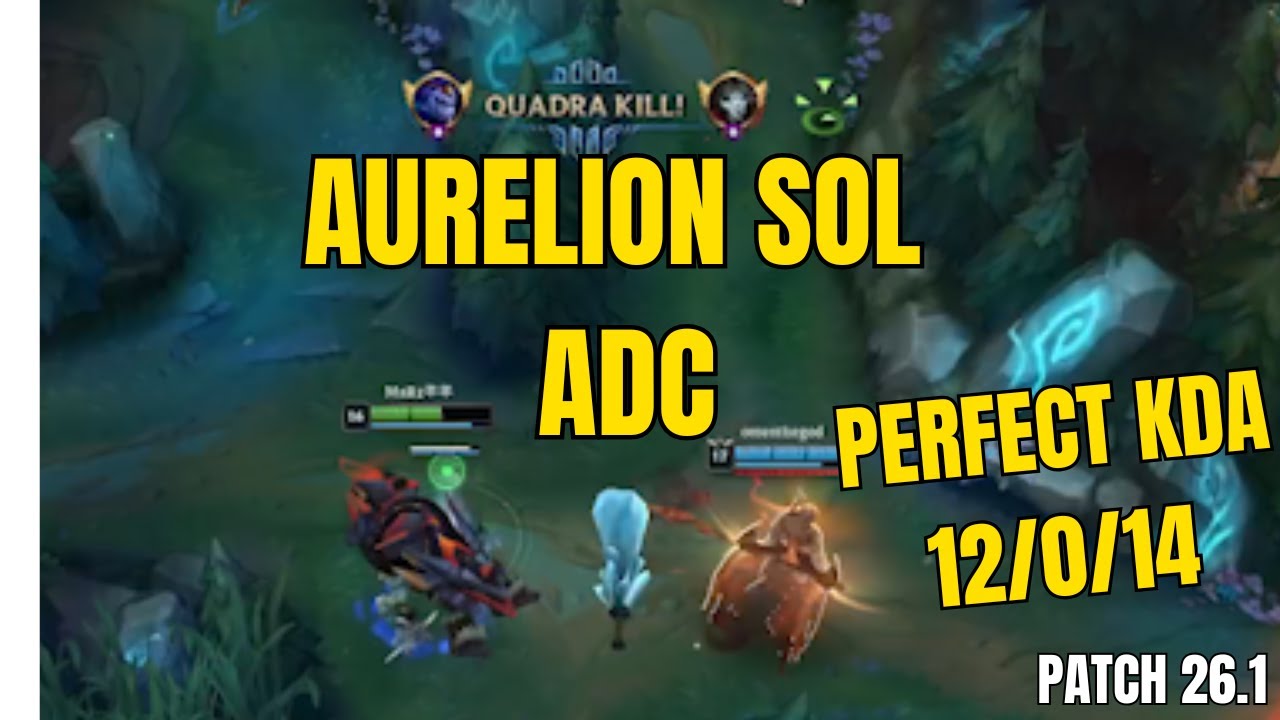 High Elo Aurelion Sol ADC Hyper Carry with Perfect KDA [GM+ Elo] - YouTube