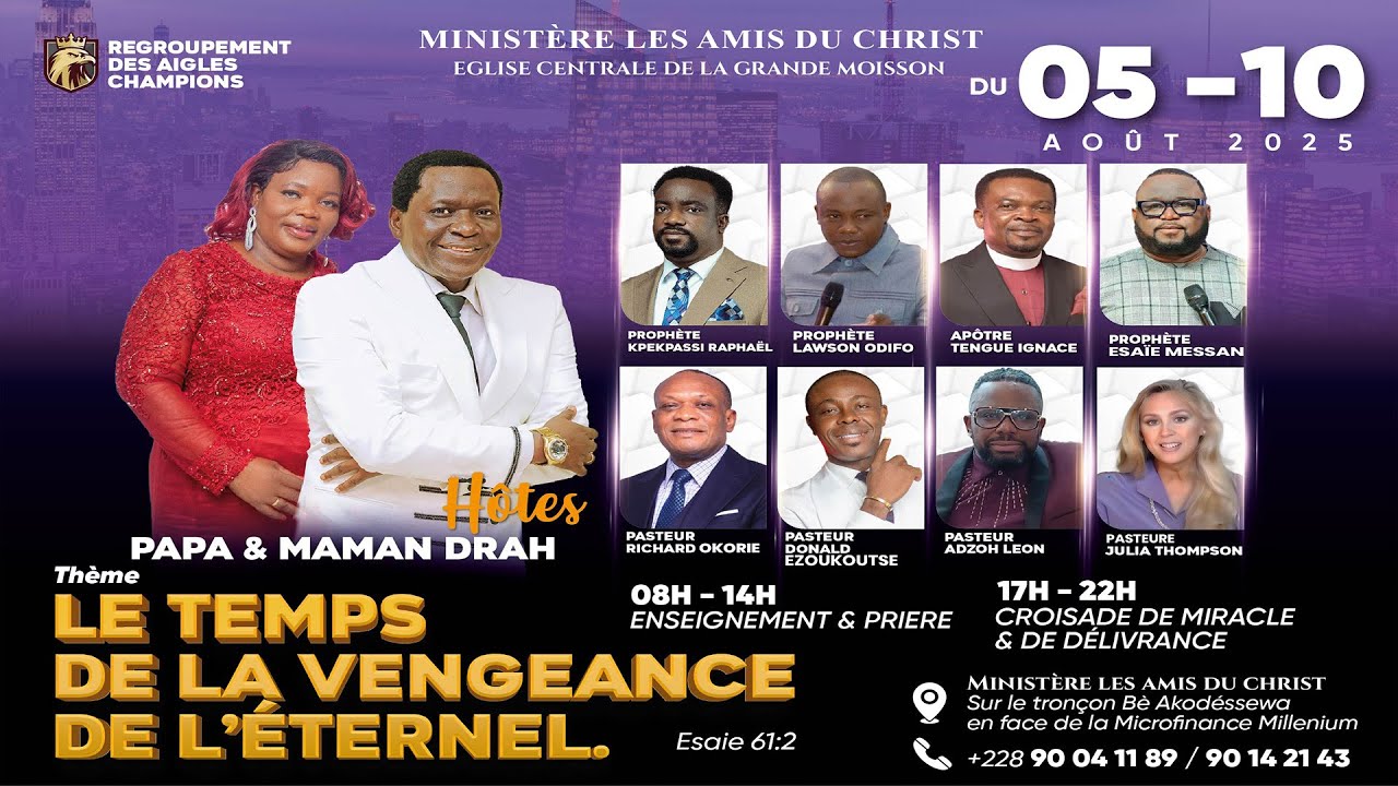 MESSAGE COMPLET RAC 2025 || JOUR 04 || 08 AOÛT 2025 || APÔTRE YAWO ...