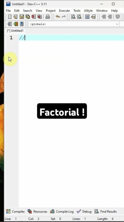 Quick Factorial Using Recursion in C++ #c++ #coding #factorial # ...