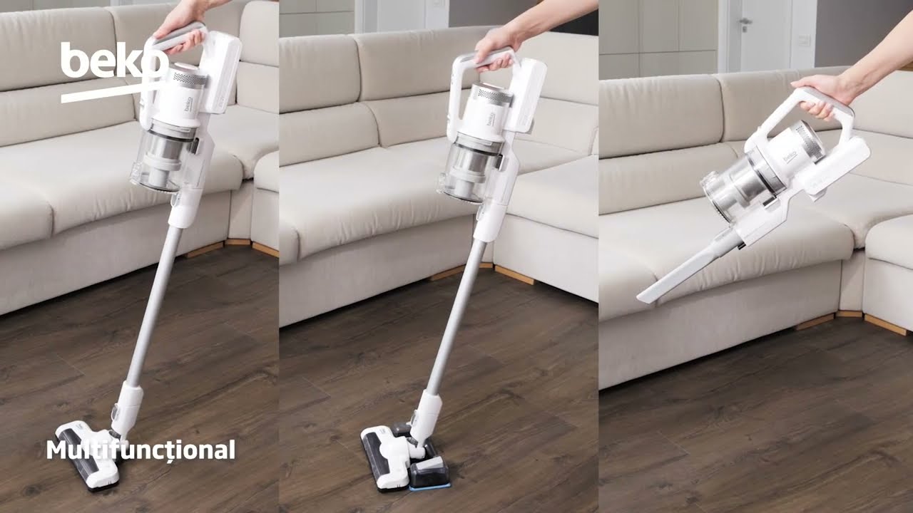 Aspirator vertical 3in1 cu mop Beko VRT71025VW | 2022 - YouTube