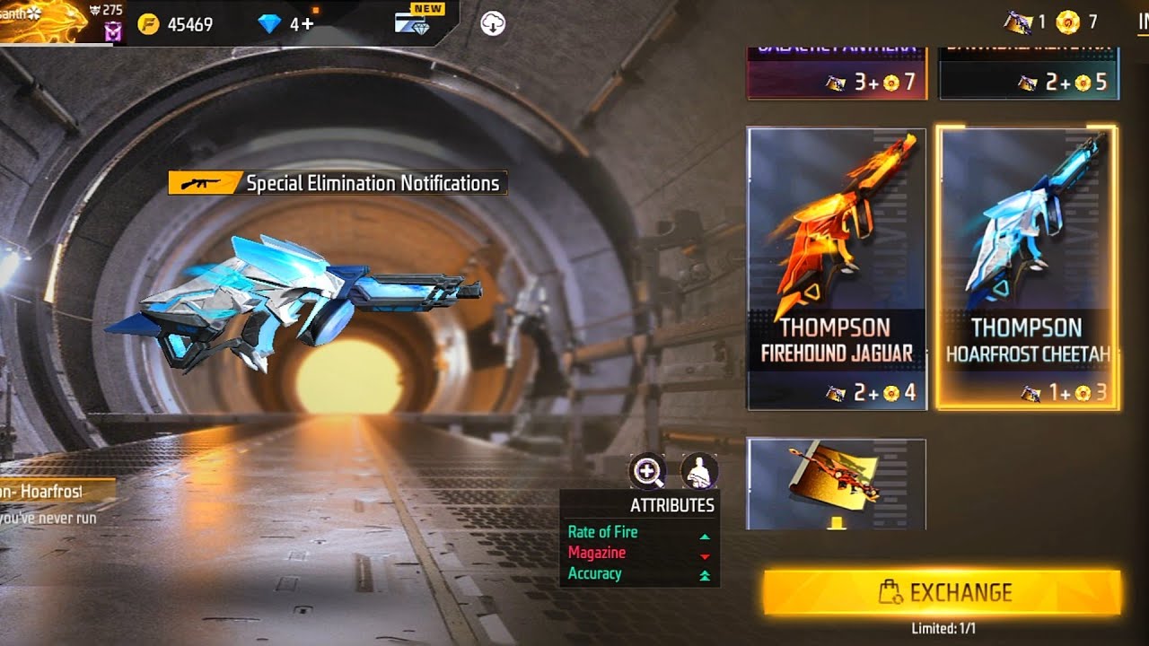 WHICH IS BEST THOMPSON SKIN? FREE FIRE NEW EVENT TODAY| FF NEW EVENT ...