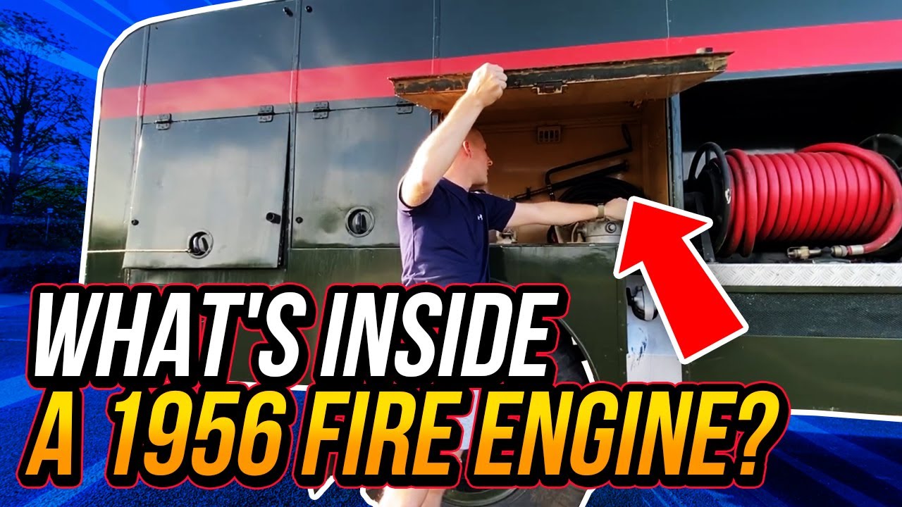 What's Inside This 1956 Fire Engine? Exploring the Lockers on this ...