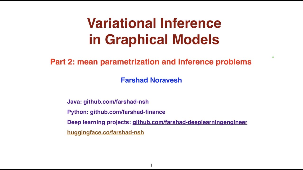 Part 2: mean parametrization and inference problems - YouTube